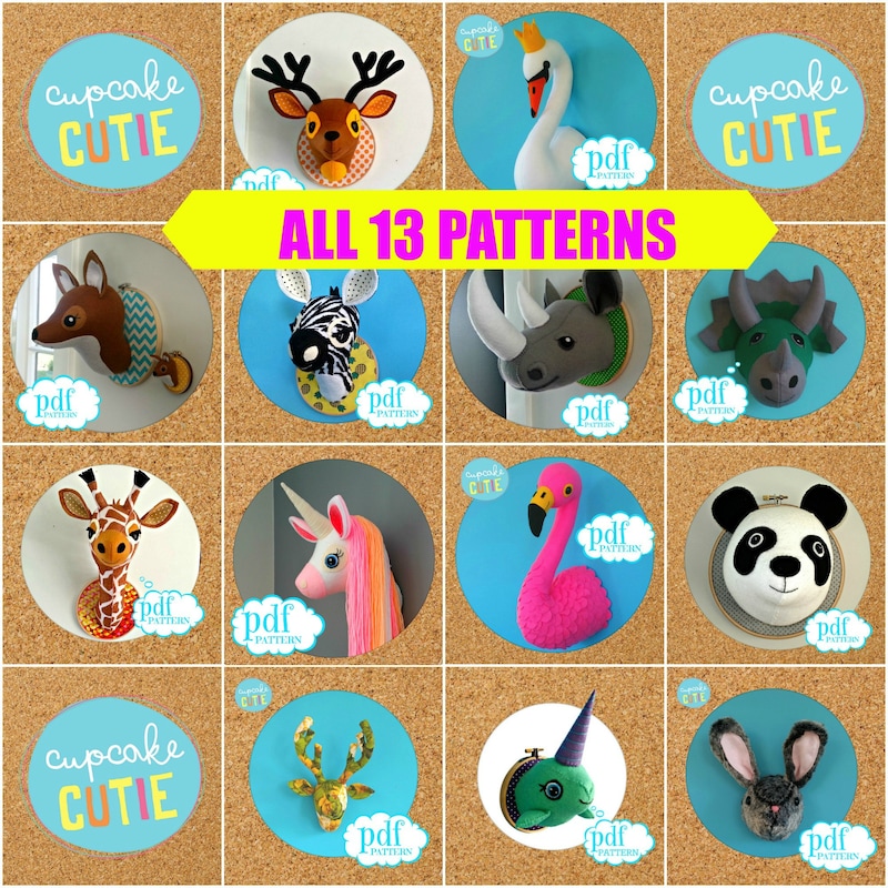 Animal Head Pattern - Etsy