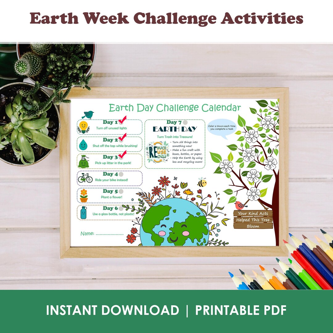 Earth Day Printable, Printable Earth Day Activities for Kids and ...
