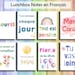 Printable Lunchbox Notes in French, Messages D'encouragement Pour ...