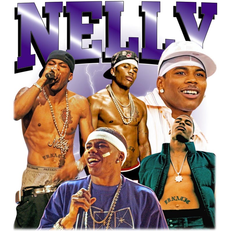 NELLY T Shirt Design. PNG Digital 4500x5100 Px. Rap, Rapper, Hiphop ...