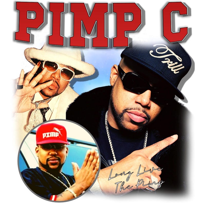 PIMP C T Shirt Design. PNG Digital 4500x5100 Px. Rap, Rapper, Hiphop ...