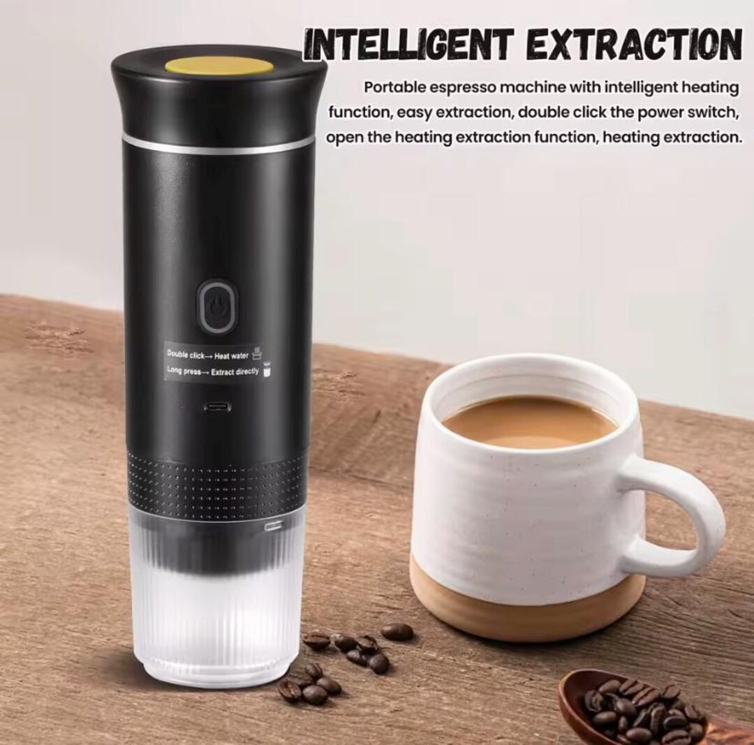 Portable Espresso Machine, Cordless Espresso Maker, Rechargeable Coffee ...