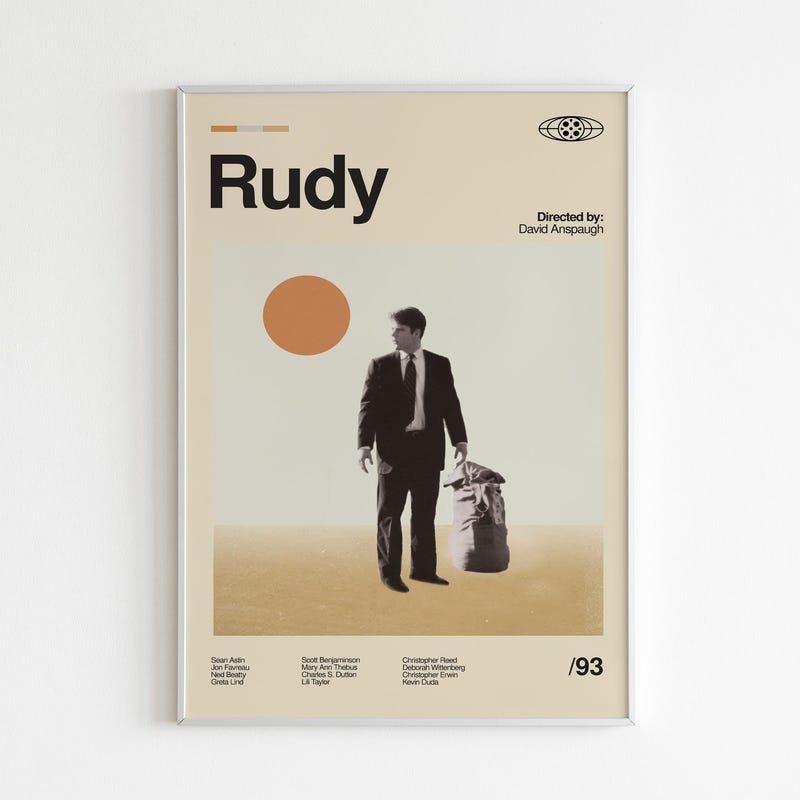 Rudy Movie Poster - Etsy