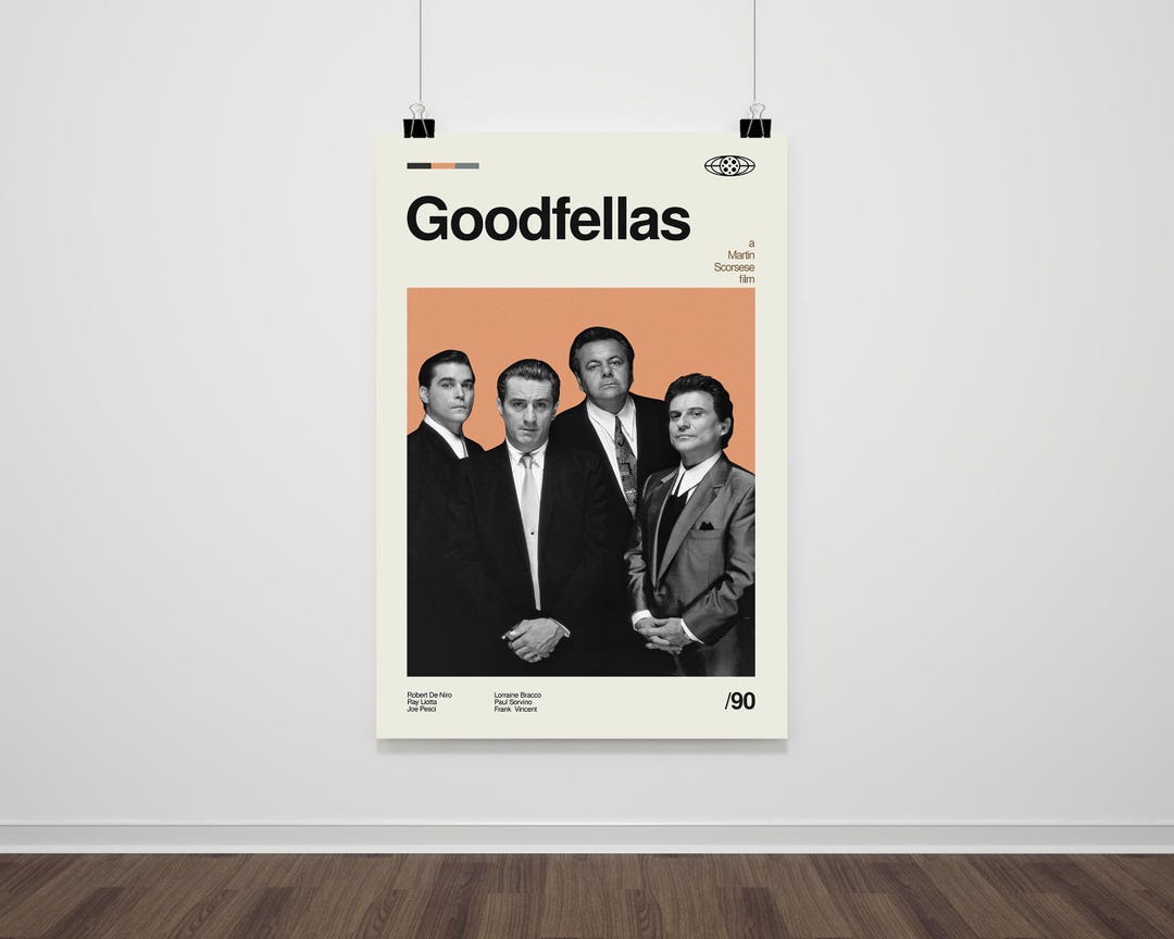 Goodfellas Art Print: Vintage Minimalist Movie Poster (various Sizes ...