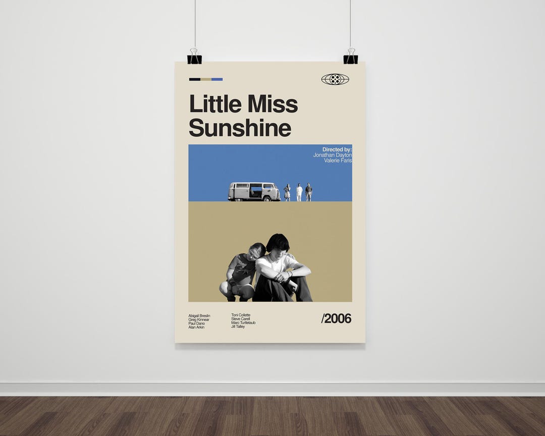 Little Miss Sunshine Poster, Retro Movie Print, Modern Vintage Movie ...