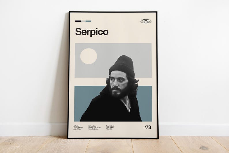 Serpico Movie Poster, Retro Minimalist Style (multiple Sizes) - Etsy