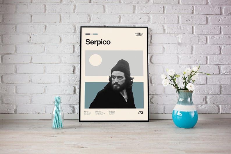 Serpico Movie Poster, Retro Minimalist Style (multiple Sizes) - Etsy
