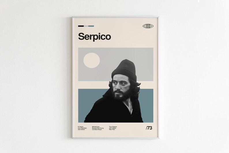Serpico Movie Poster, Retro Minimalist Style (multiple Sizes) - Etsy