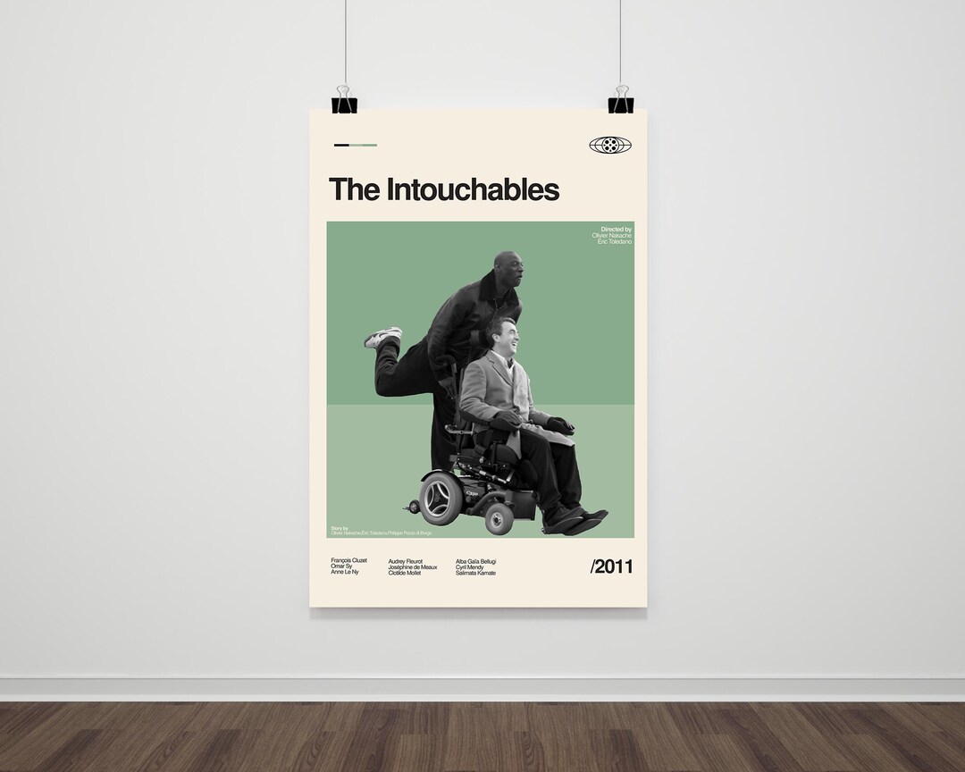 The Intouchables Movie Poster, Retro Movie Print, Modern Vintage Movie ...