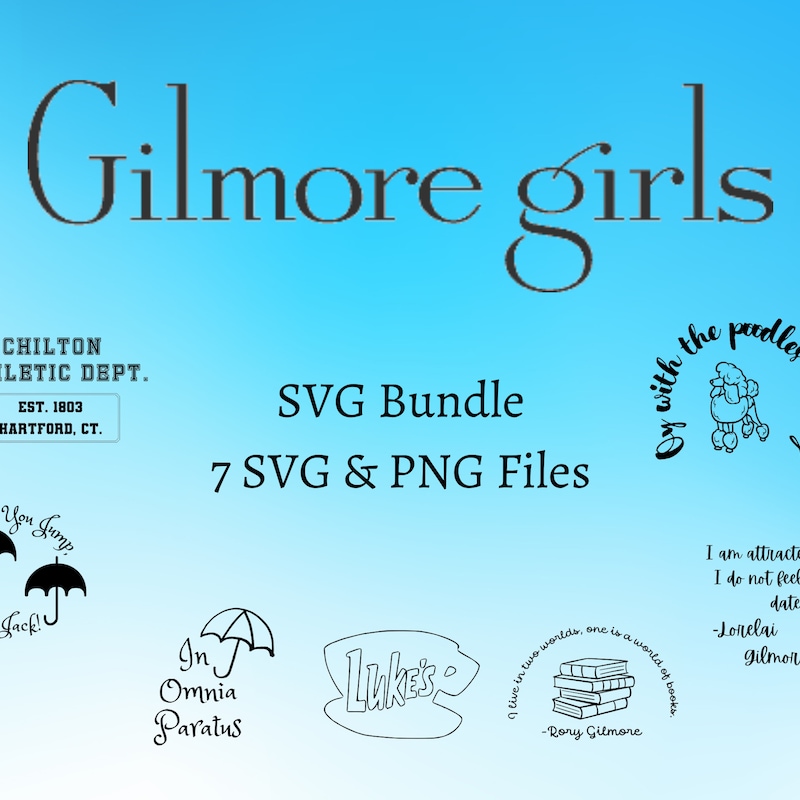 Gilmore Girl Clipart - Etsy