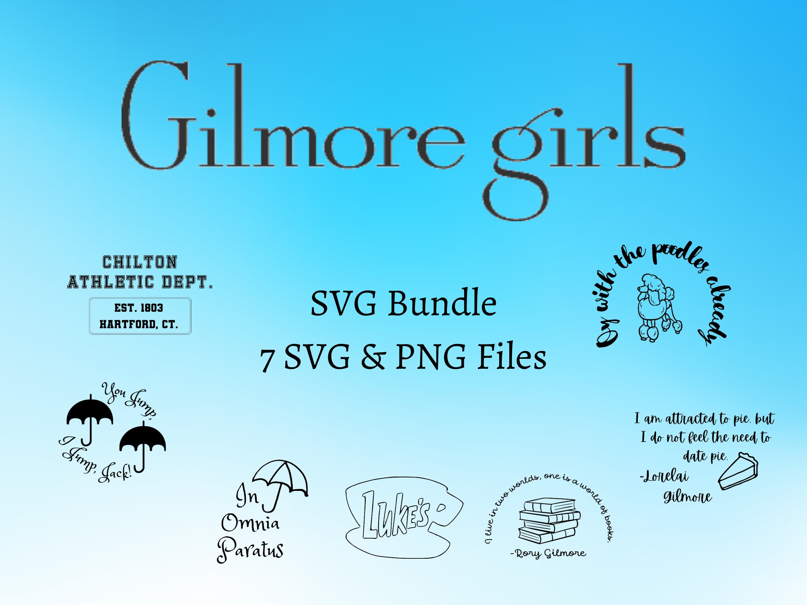 Gilmore Girls SVG/PNG Bundle - Etsy