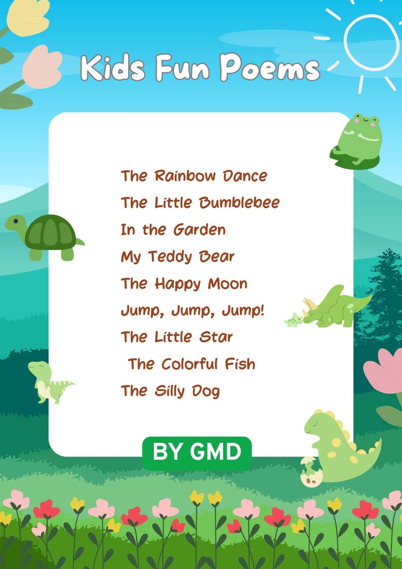 Kids Fun Poems || Kids Poems || Kids Gifts || Birthday Gifts || Kids ...