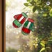 Christmas Mitten Stained Glass Pattern, Holiday Ornament Template PDF ...