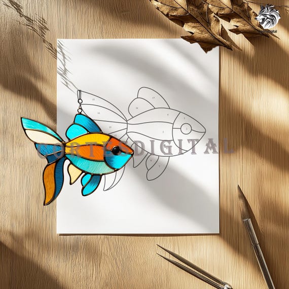 Tropical Fish Stained Glass Designs