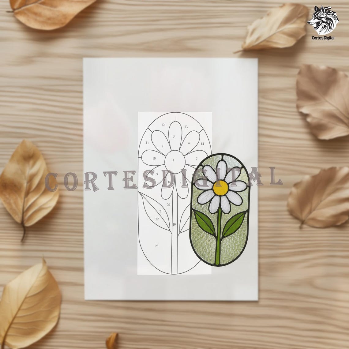 Vibrant Daisy Panel Stained Glass Pattern – Yellow Sunflower Suncatcher ...