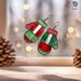 Christmas Mitten Stained Glass Pattern, Holiday Ornament Template PDF ...