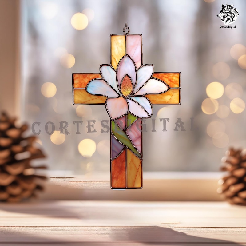 Stained Glass Cross - Etsy