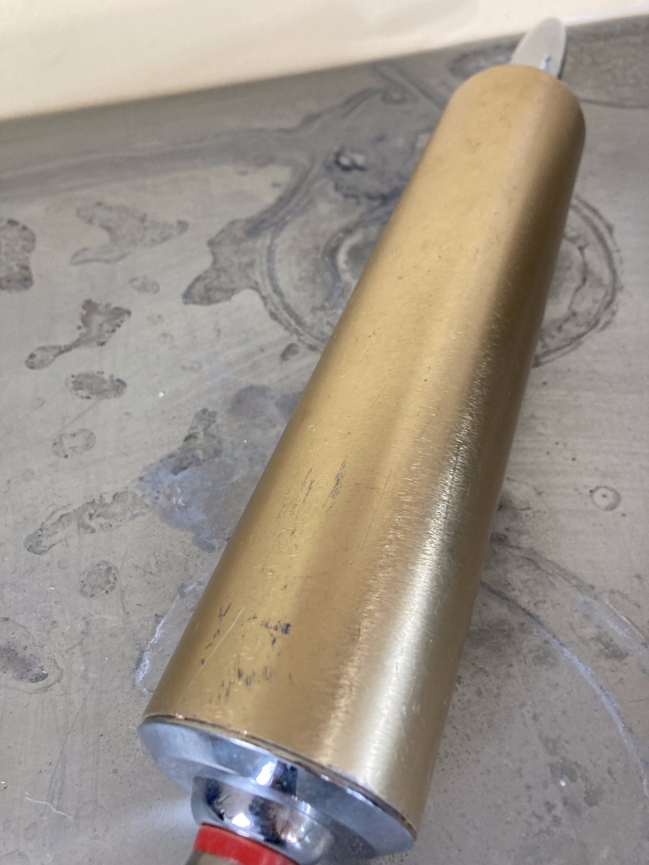 Vintage Mid Century Modern Rolling Pin Aluminum - Etsy