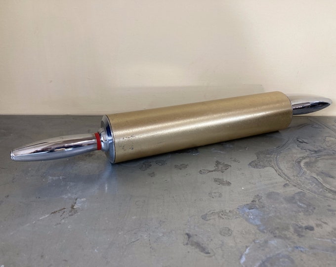 Vintage Mid Century Modern Rolling Pin Aluminum - Etsy