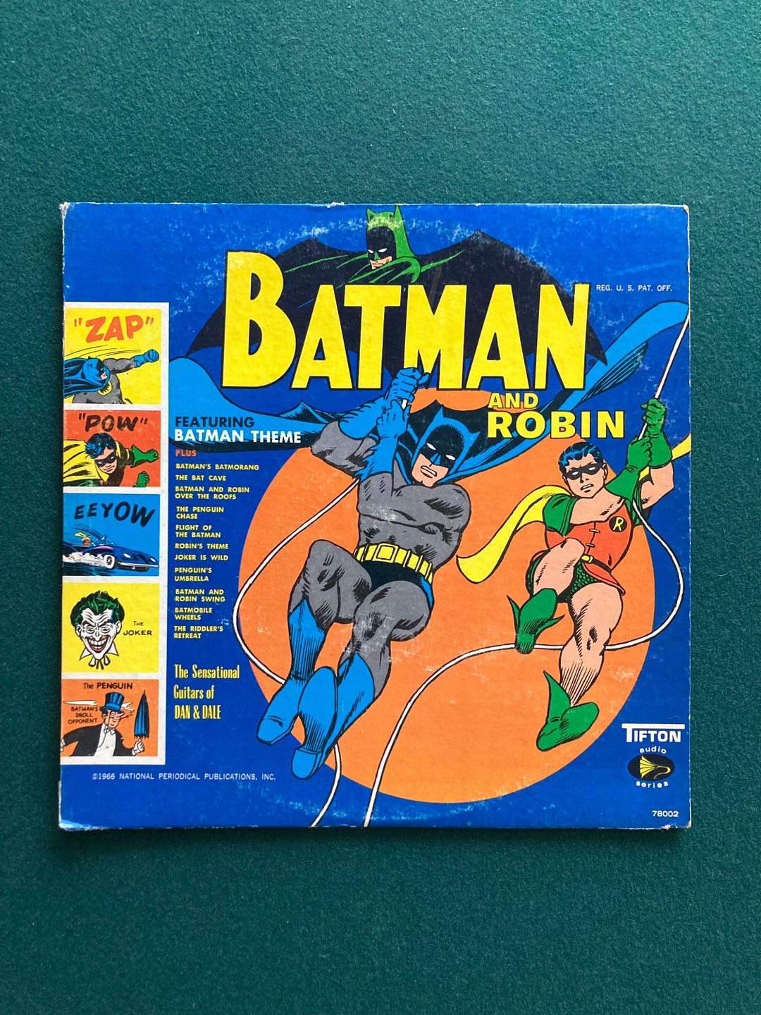 Original Vintage Batman and Robin Record 1966 Tifton - Etsy