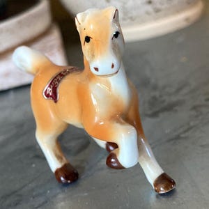 Vintage Bone China Japan Miniature Horses Set of 2 - Etsy