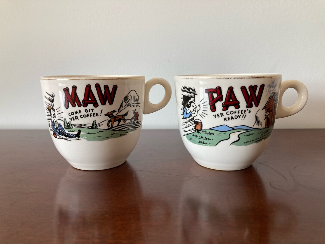 Maw and Paw Hillbilly Mugs Set of 2 - Etsy