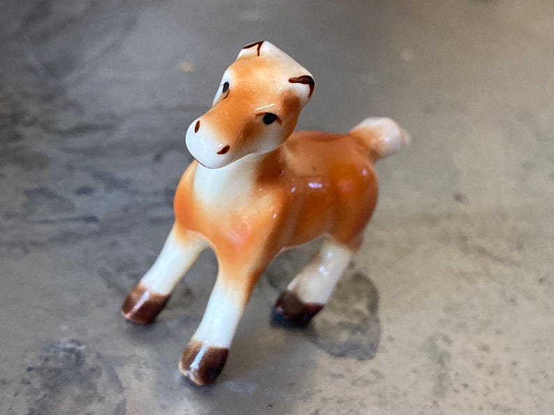 Vintage Bone China Japan Miniature Horses Set of 2 - Etsy