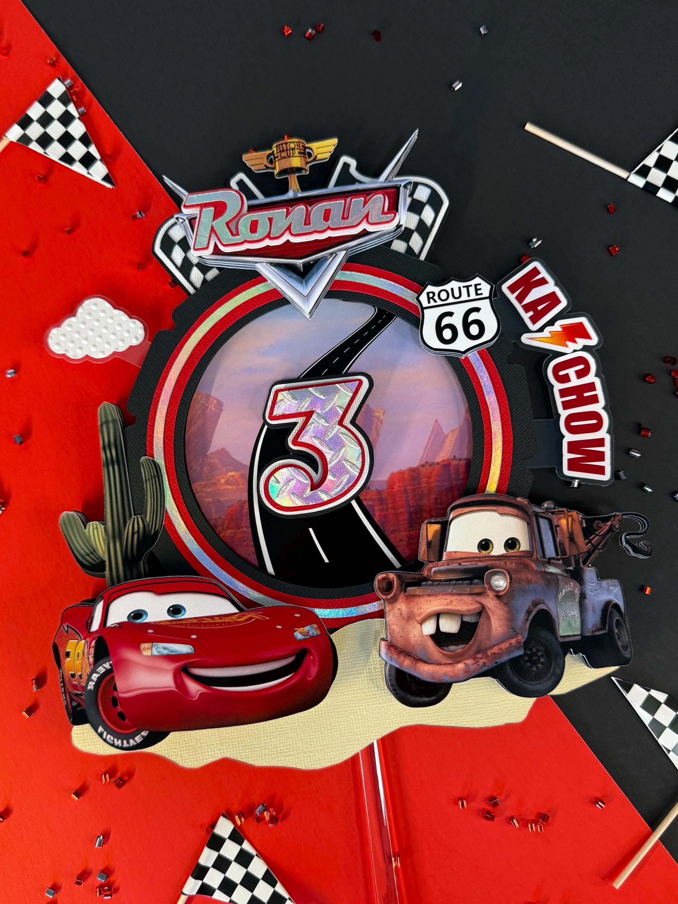 Lightning Mcqueen Cake Topper, Mcqueen Cake Topper, Mater Cake Topper ...