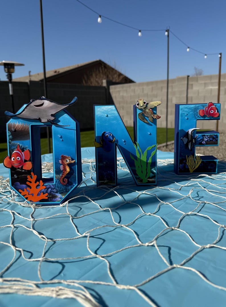 Finding Nemo 3D Letters: Birthday Party Decorations - Etsy