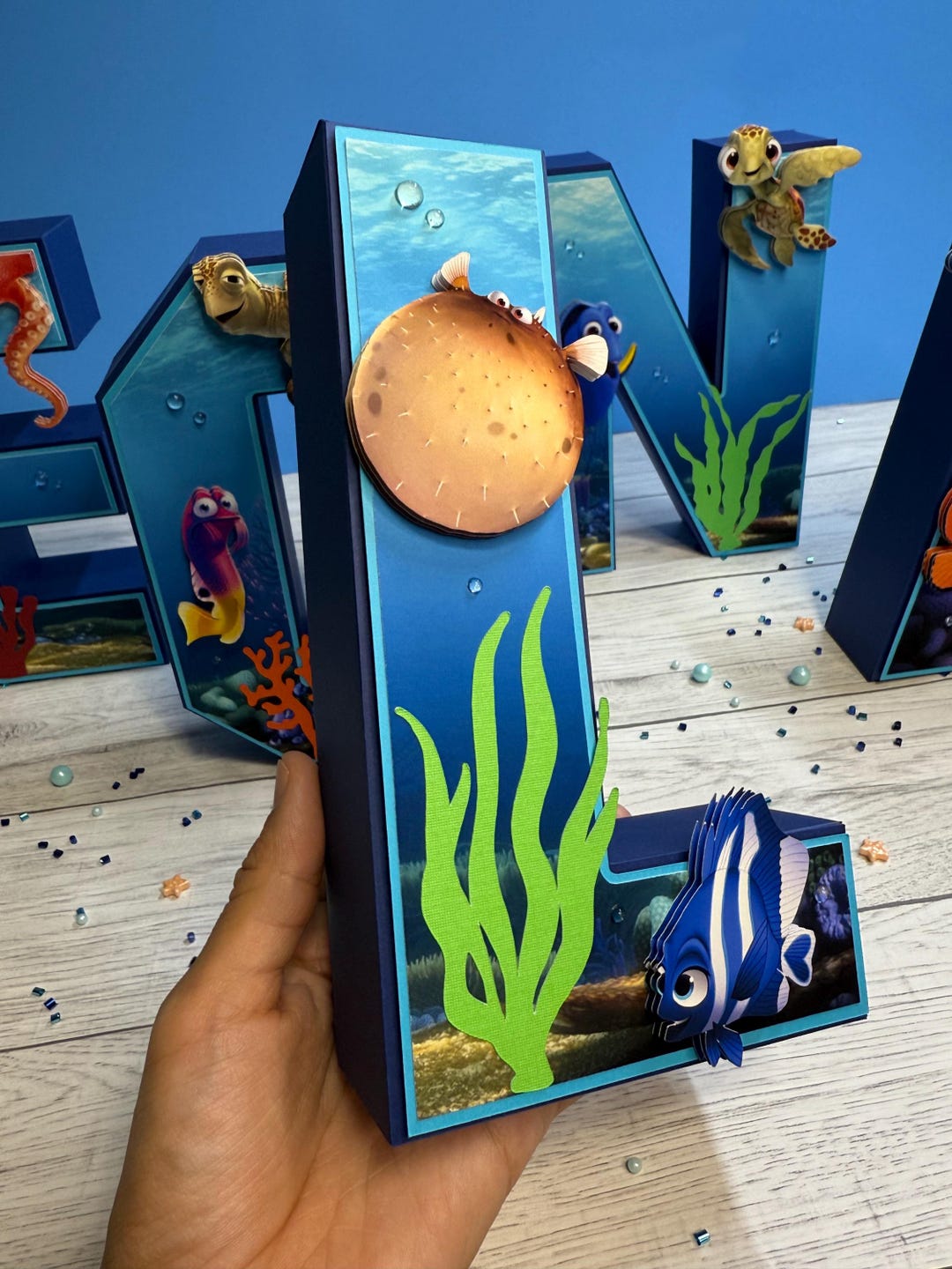 3D Finding Nemo Letters, Nemo 3D Letters, 3D Letters, Finding Nemo ...