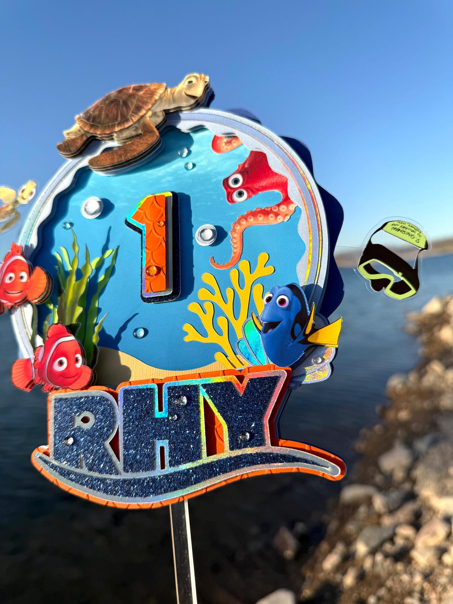 Personalized Finding Nemo Cake Topper: Birthday Party Decor - Etsy