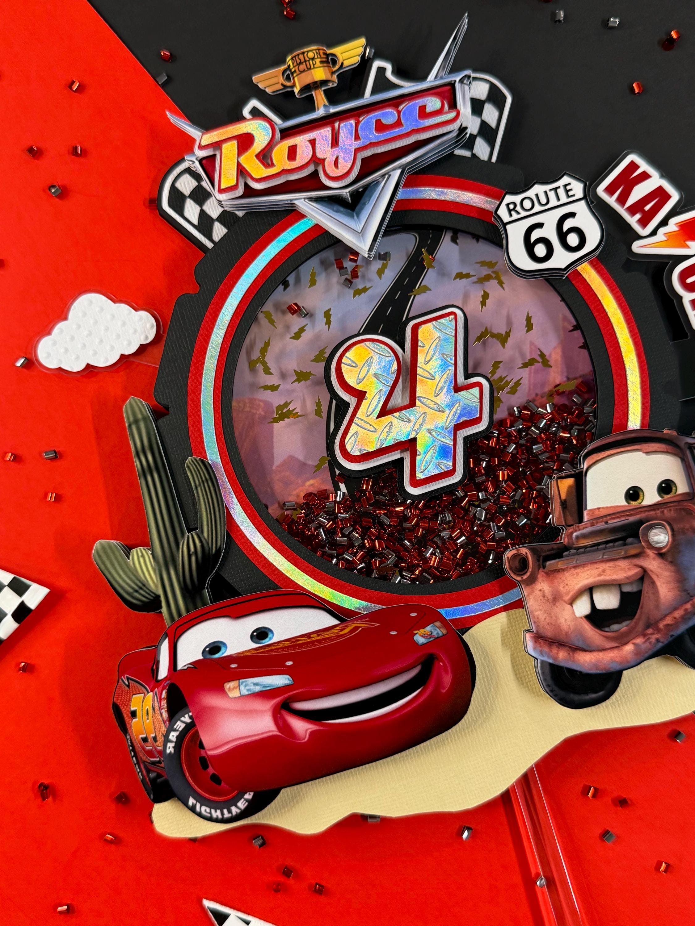 Lightning Mcqueen Cake Topper, Mcqueen Cake Topper, Mater Cake Topper ...