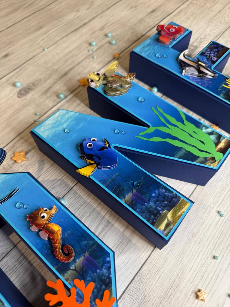 Finding Nemo 3D Letters: Birthday Party Decorations - Etsy