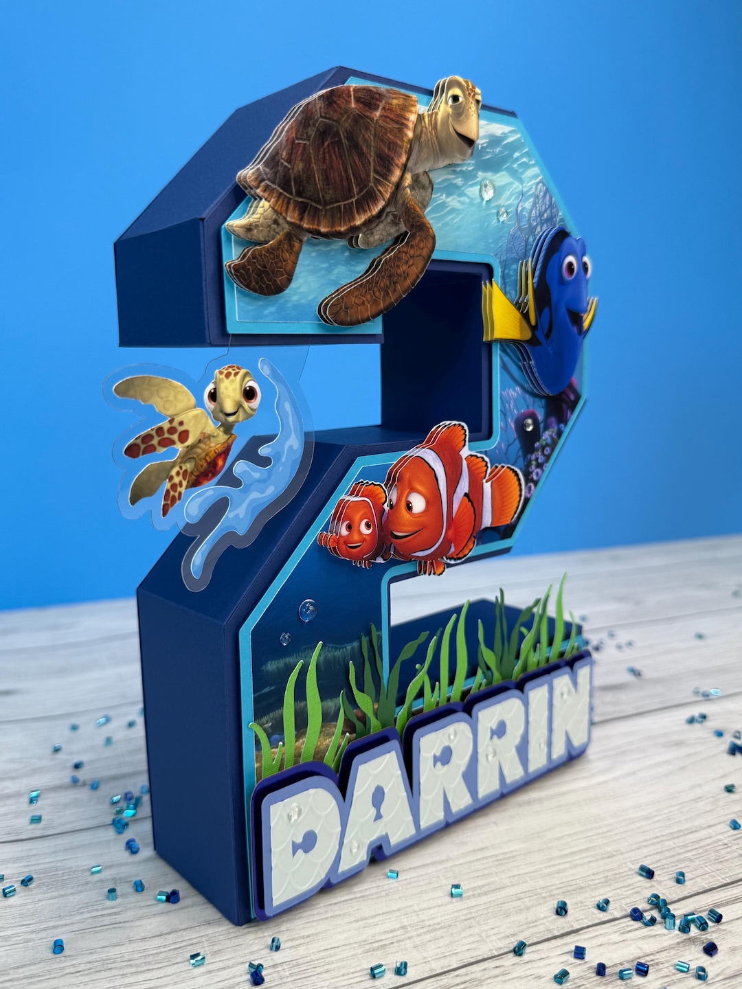 Finding Nemo 3D Number: Personalized Birthday Party Centerpiece - Etsy