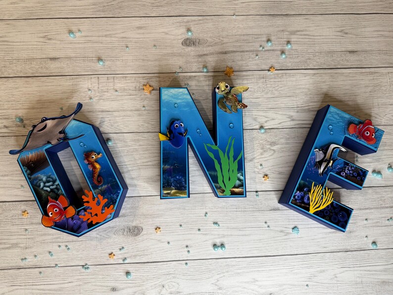 Finding Nemo 3D Letters: Birthday Party Decorations - Etsy