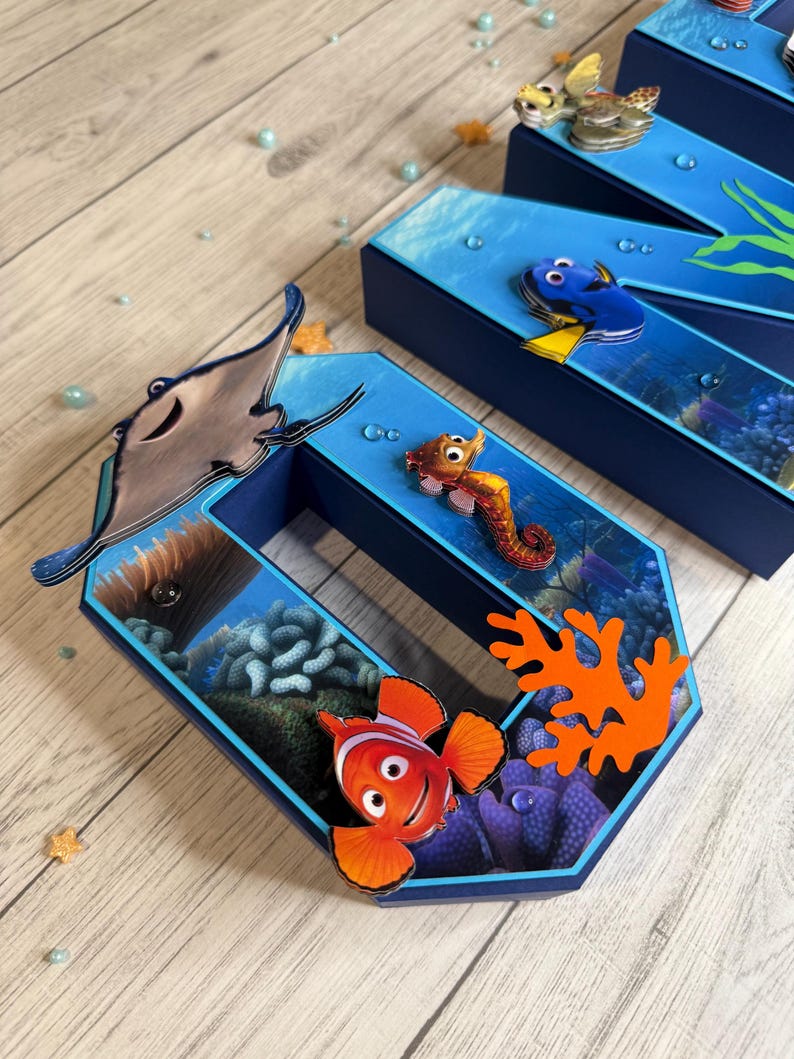 Finding Nemo 3D Letters: Birthday Party Decorations - Etsy