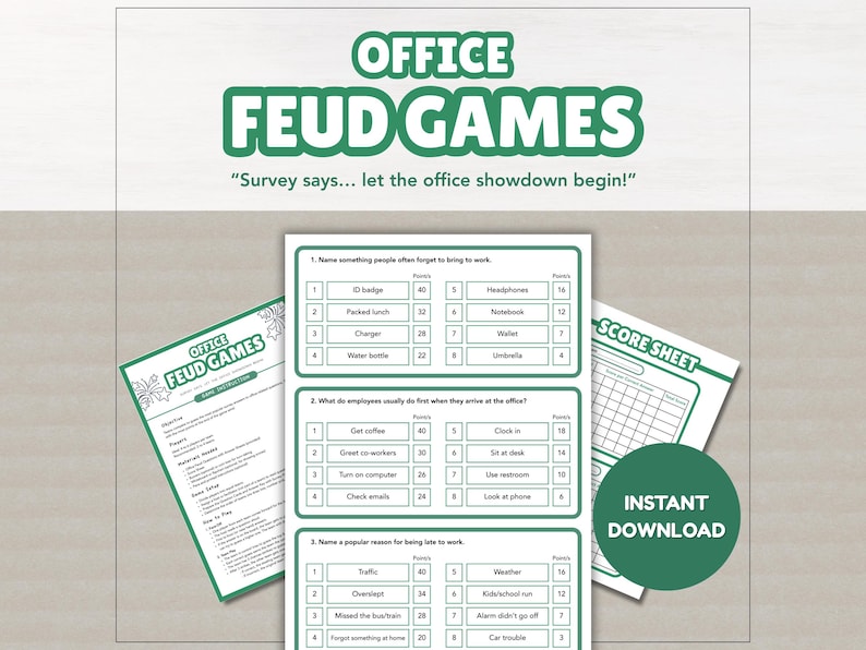 Printable Ice Breaker Game – Fun Office Games for Adults Team Building ...