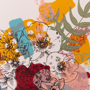 Flower Bouquet Wall Art, Poppy, Bleeding Hearts, Daffodils, Lilac - Etsy