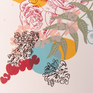 Flower Bouquet Wall Art, Poppy, Bleeding Hearts, Daffodils, Lilac - Etsy