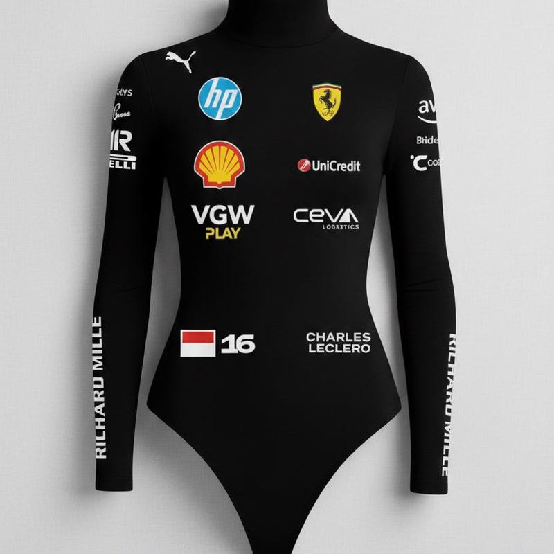 Ferrari Bodysuit Womens - Etsy