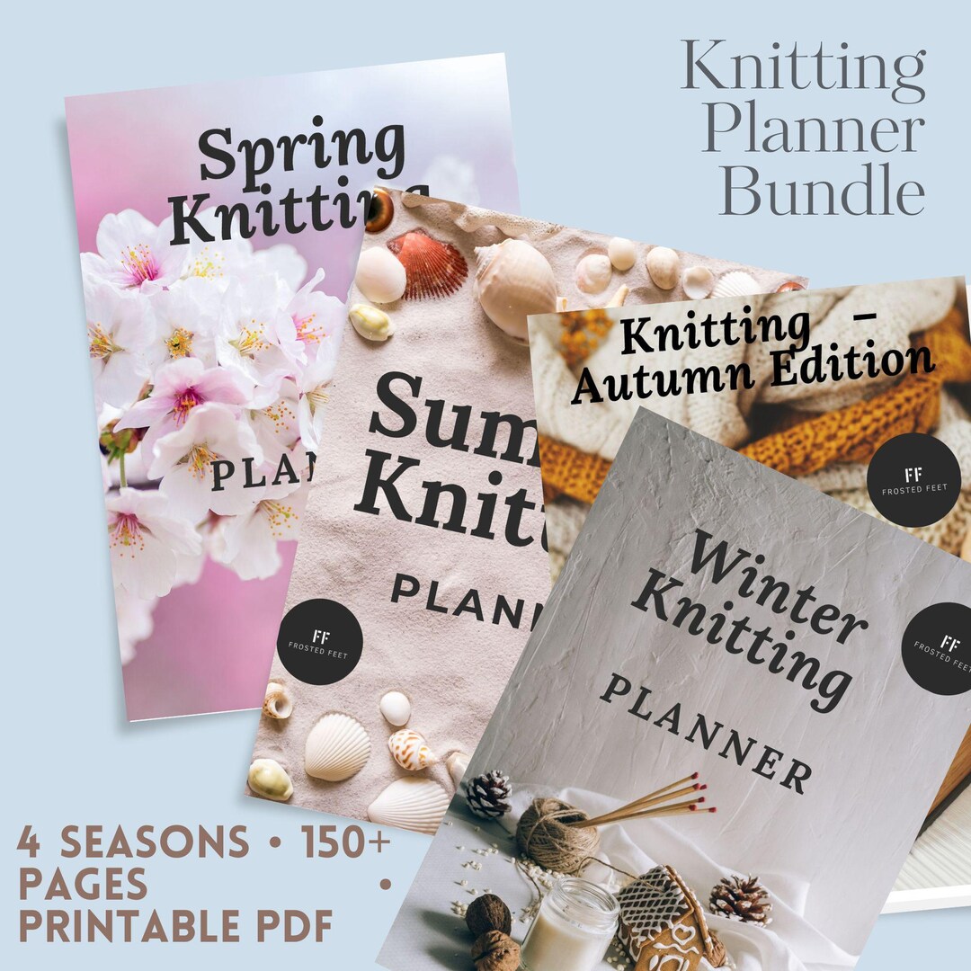 Knitting Planner Bundle – 4 Seasons Project Tracker, Yarn & Swatch ...