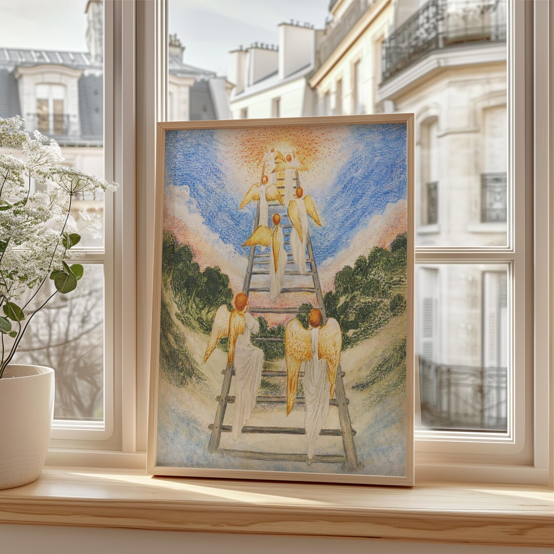 Edward Burne-jones Angel Art Print, Vintage Heaven Wall Decor ...