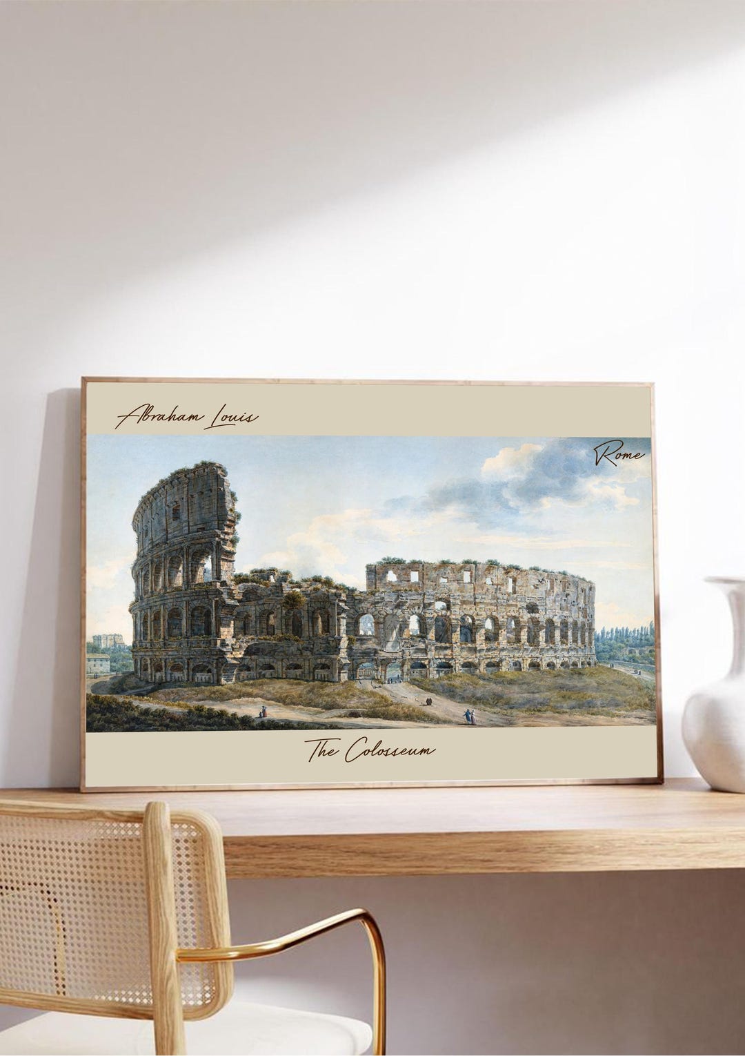 Ancient Rome Colosseum Print, Vintage Painting, Historic Wall Art ...
