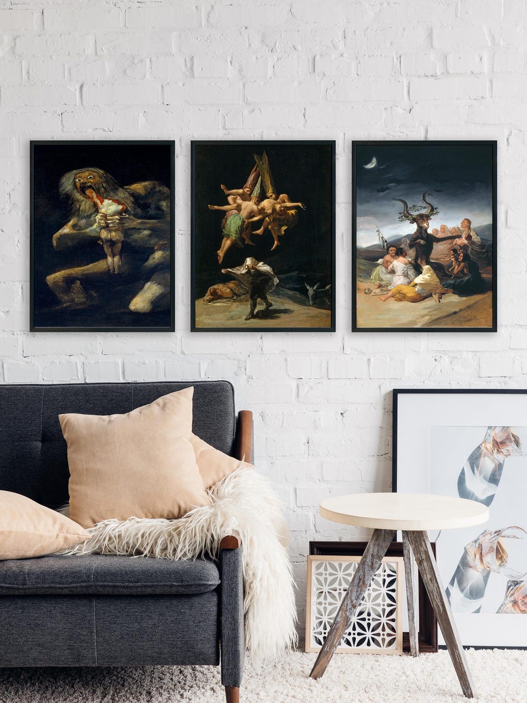 Francisco Goya Masterpiece Wall Set of 3 Poster, Gallery Wall Art Set ...