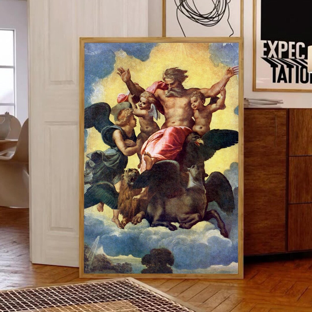 Raphael Ezekiel Vision Poster, Angel Art, Biblical Print, Religious ...