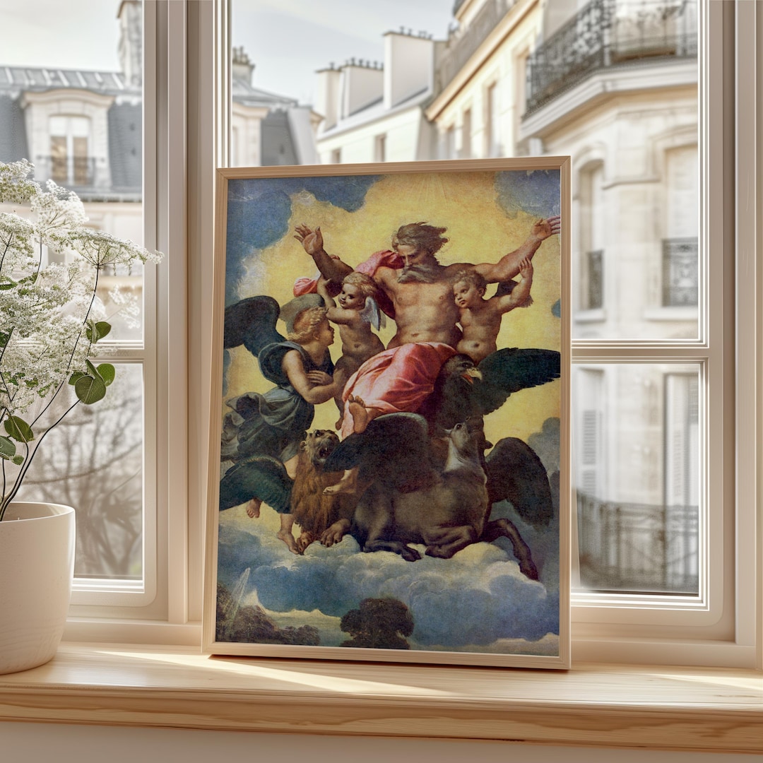 Raphael Ezekiel’s Vision Poster, Biblical Wall Art, Renaissance Angel ...