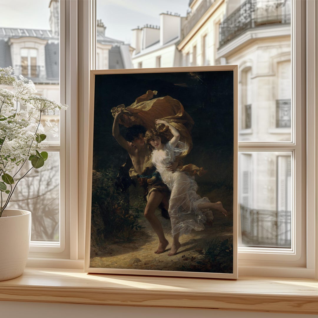 Pierre Auguste Cot the Storm 1880 Poster, Romantic Art, Classic ...