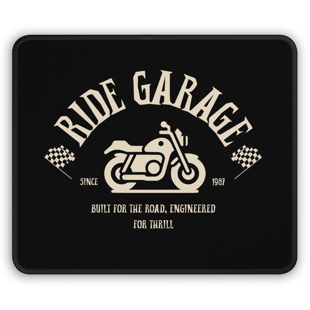 Vintage Motorcycle Gaming Mouse Pad, Gamer Gift, Office Decor, Ride ...