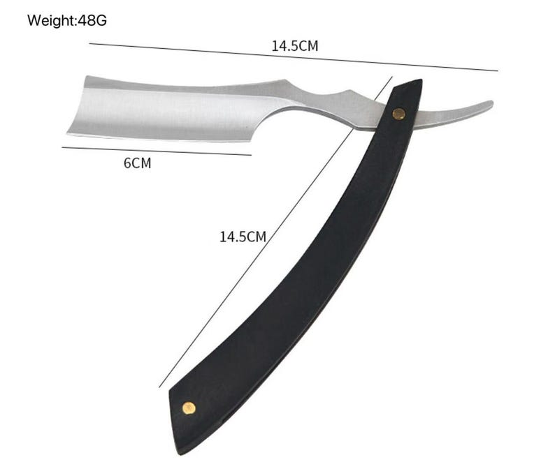 Personalized Walnut Wood Straight Razor, Personalized Travel Razor ...