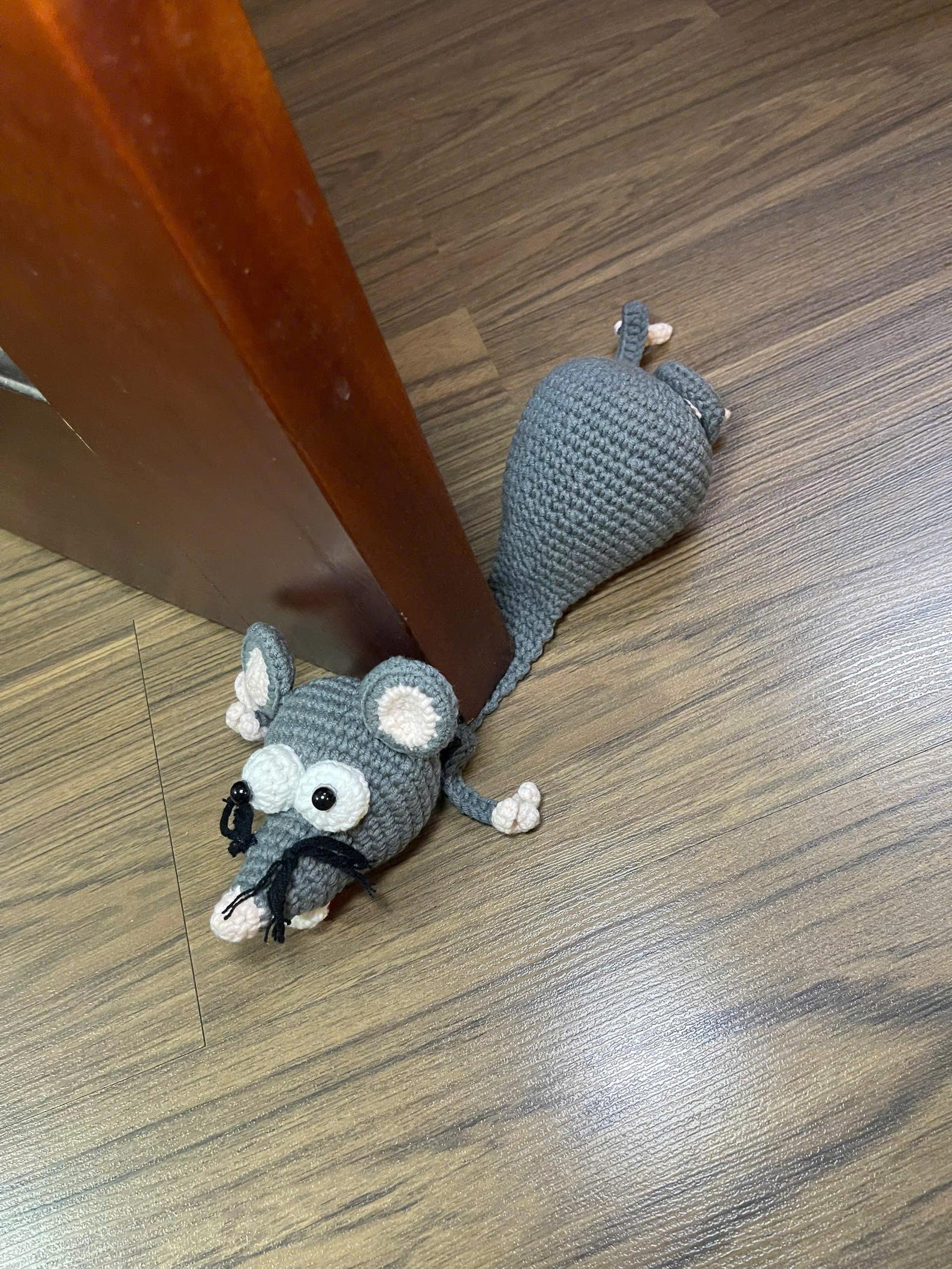 Crochet Rat Pattern, Rat Door Stop Crochet Pattern Pdf, Door Stopper ...
